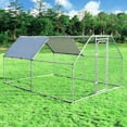 Costway Large Walk In Chicken Coop Run House Shade Cage 9.5' x12.5 ...