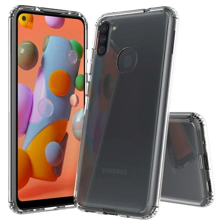 Case for Galaxy A11, Clear [Aquaflex] Transparent Flexible TPU [Shock ...
