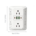 Outlet with USB Ports,Outlet Splitter,Outlet Surge Protector Extender ...