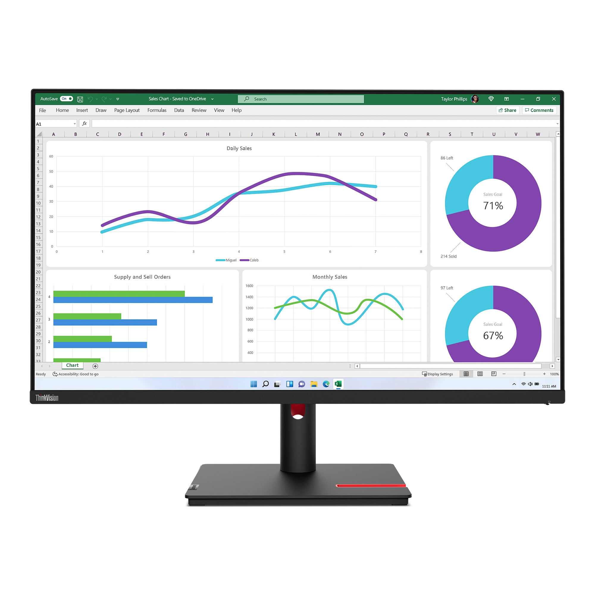 Lenovo ThinkVision 31.5 inch Monitor - T32h-30