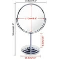 EYMPEU 7 Inch Double Sided Cosmetic Mirror, Flexible Swivel Vanity ...