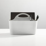 mDesign Small Plastic Caddy Tote for Desktop Office Supplies, 2 Pack ...