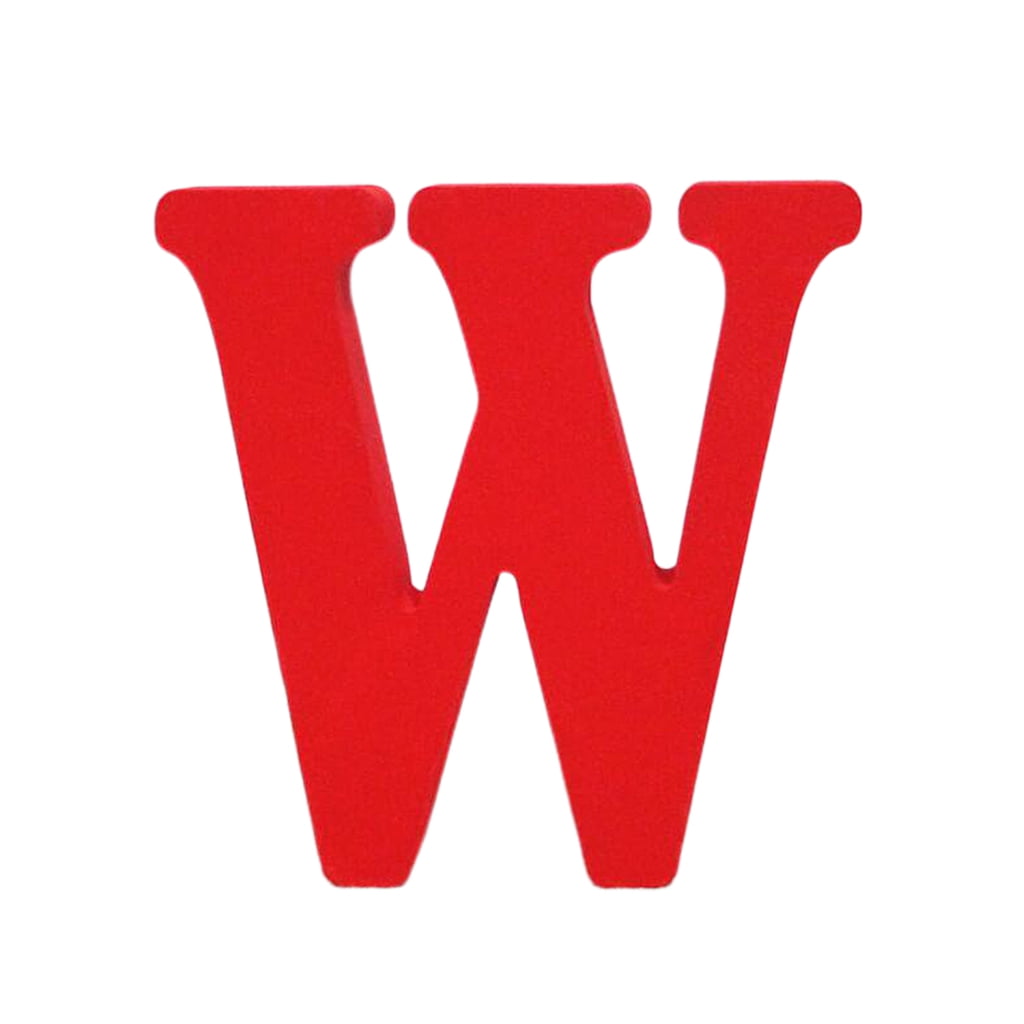 Red Wooden En Letters alphabet and letters Sign for Wedding Birthday ...