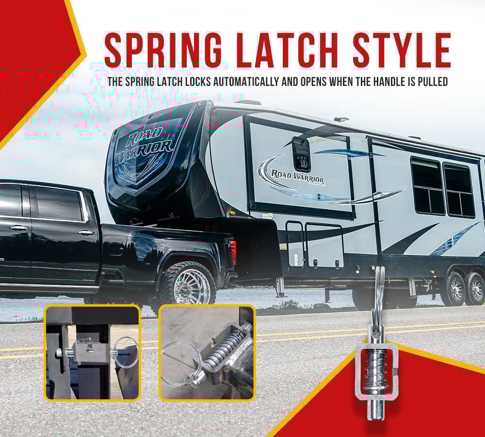 4 Pack Weld-On Spring Loaded Latch, 5/8" Steel Heavy-Duty Trailer Gate ...