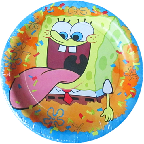 SpongeBob SquarePants 'Confetti' Small Paper Plates (8ct) - Walmart.com