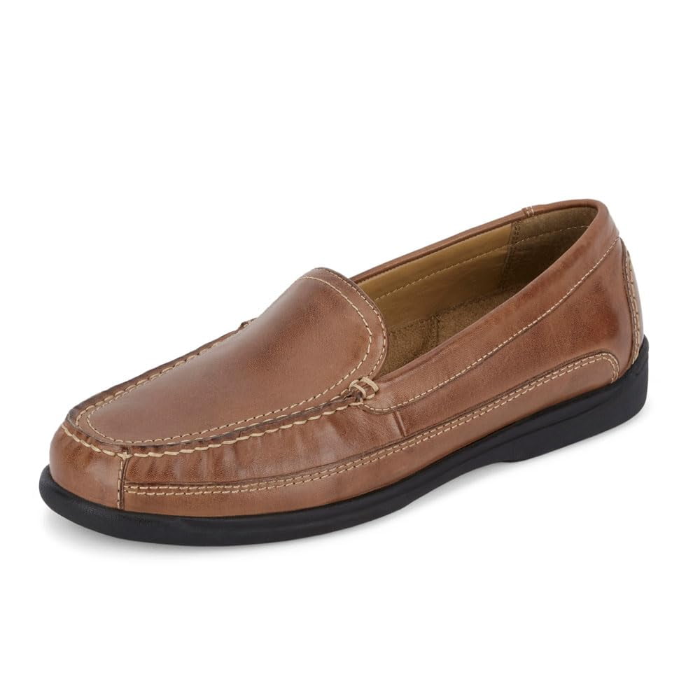 Zapatos Dockers Catalina Slip-On para hombre en piel Saddle Bro ...
