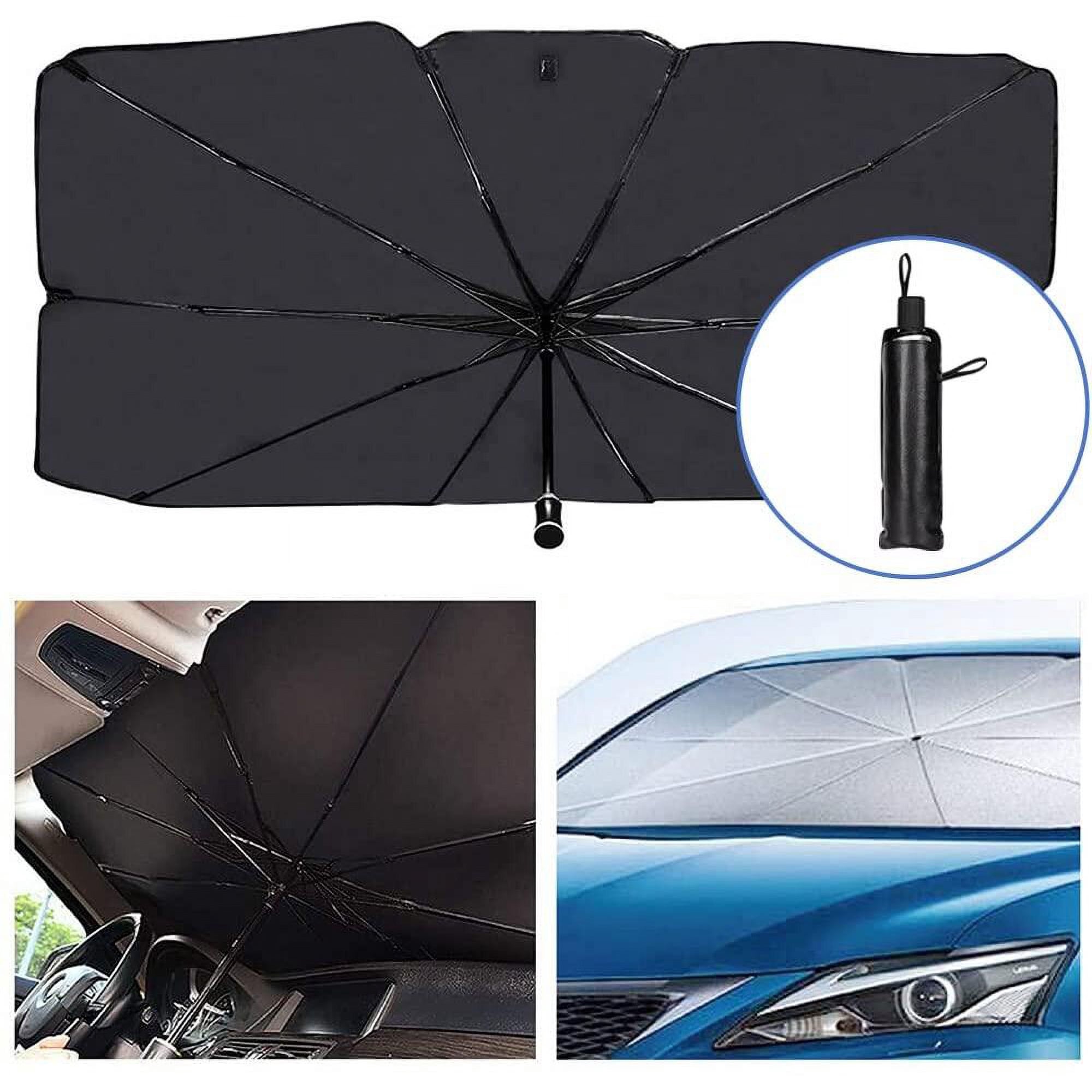Pepisky Sedan Suv Car Sun Shade For Windshield Uv Rays And Heat Sun Visor Protector foldable Windshield 57inch * 31inch