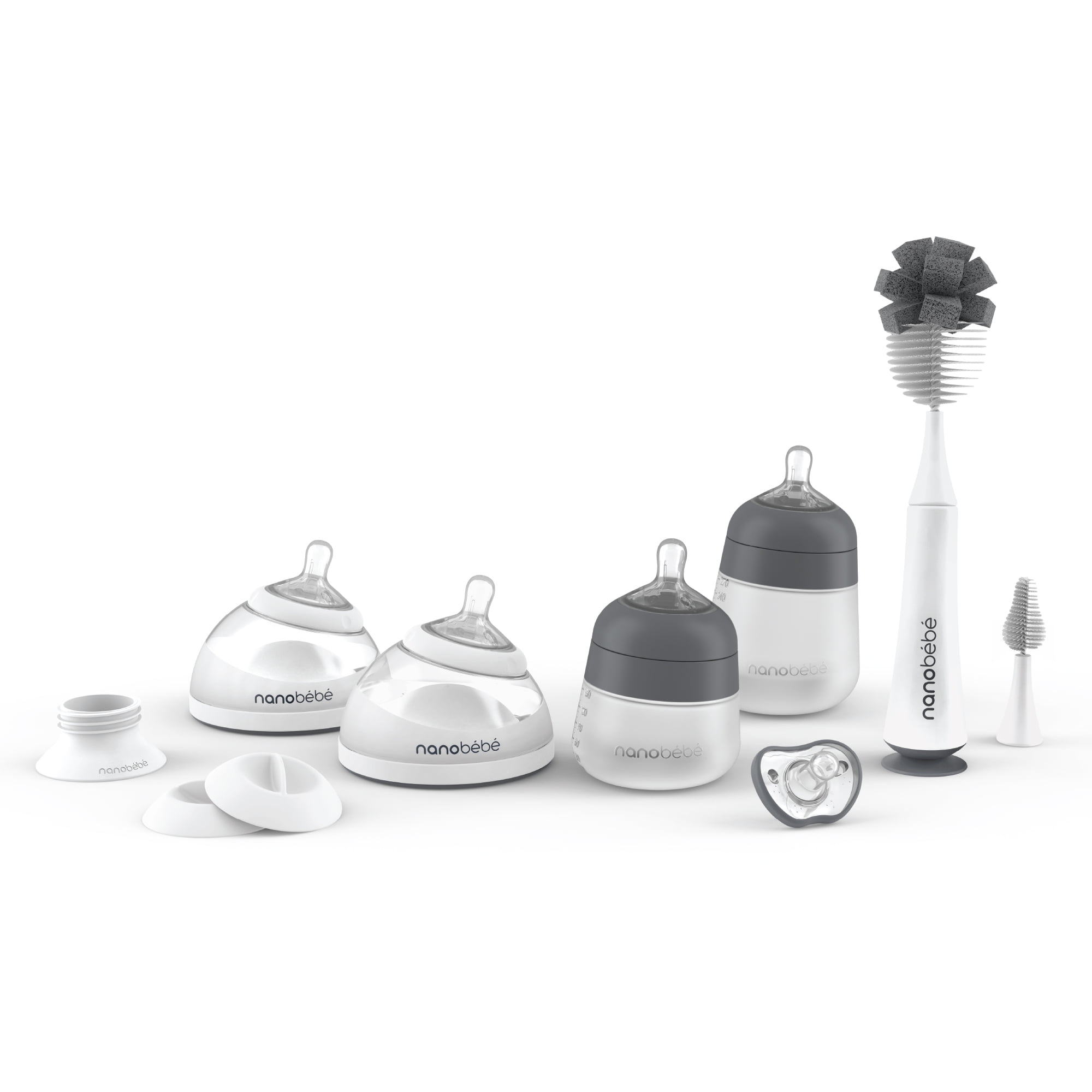 Buy Exclusive Nanobebe Grey Early Essentials Anti-Colic Baby Bottle ...