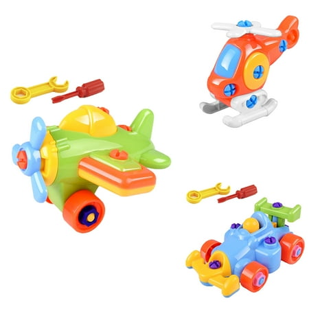 facefd Children DIY Disassembling Airplane Car Train children train ...