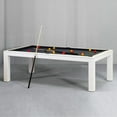 White Billiards Alpha Modern Slate Pool Table - Walmart.com