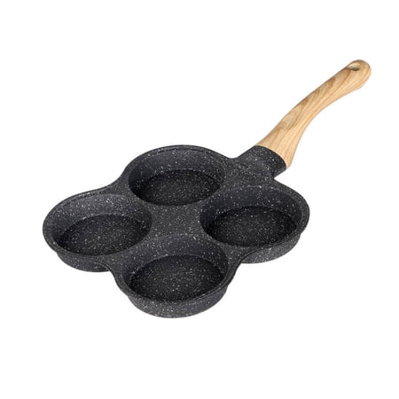 Induction Crepe Pan, 4 Holes Small Pancake Pan Nonstick Egg Pan Pancake ...