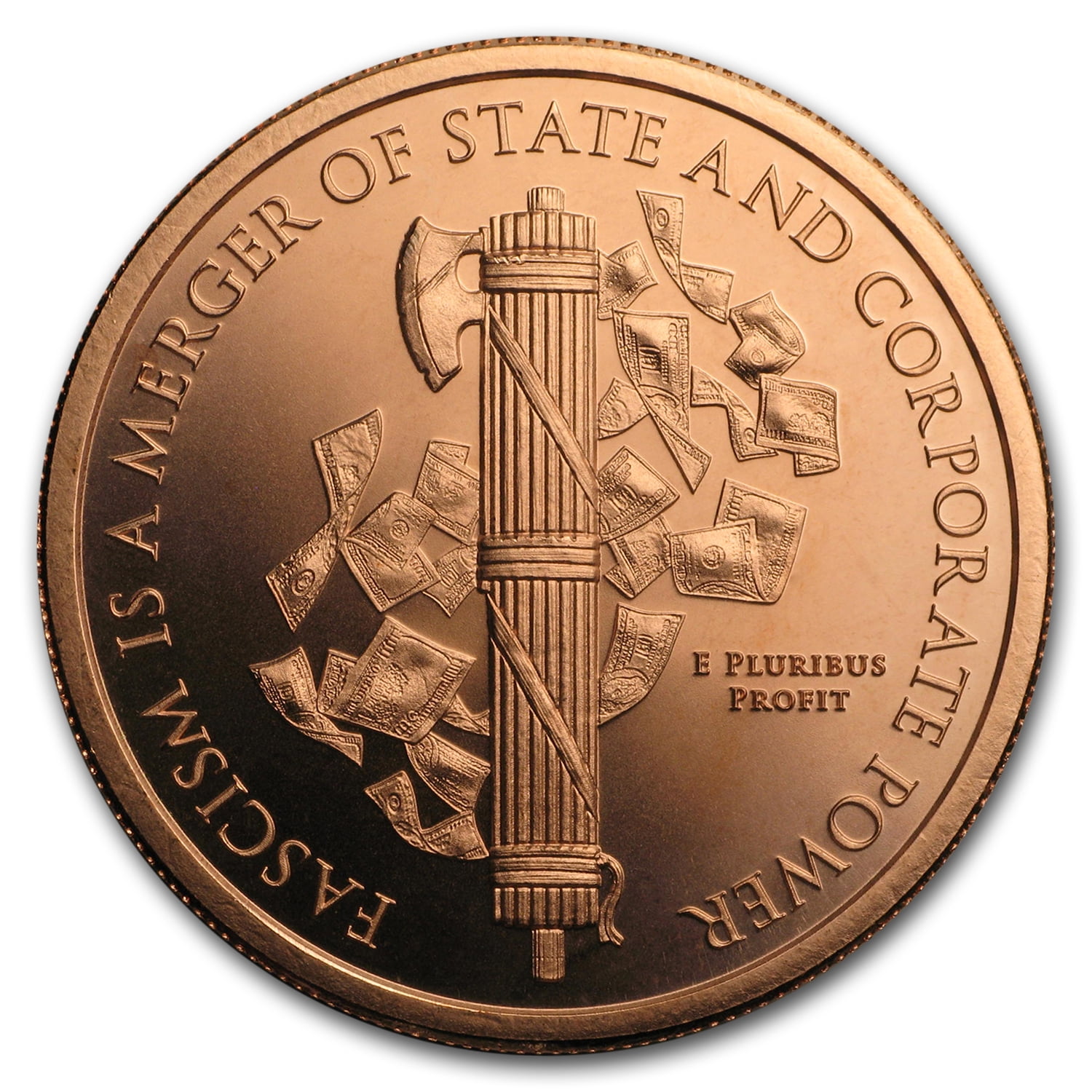 2018 1 oz Copper Shield Round - MiniMintage Fascist Axe - Walmart.com