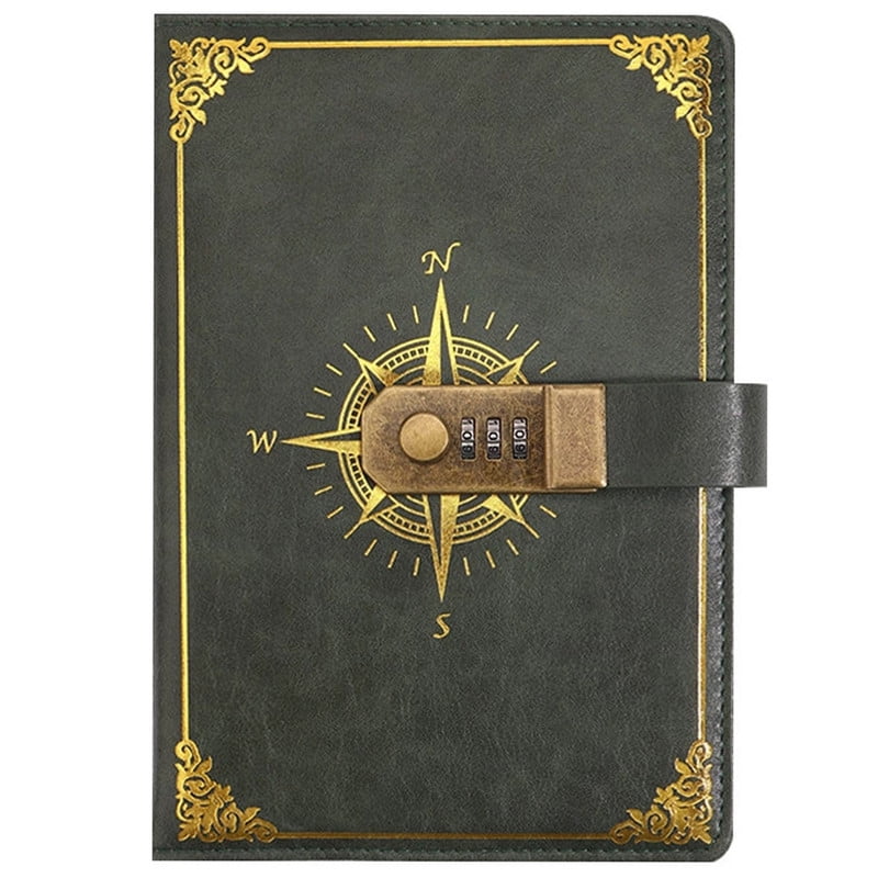 Click here for Yuss Leather Journal Notebook With Password Lock -... prices