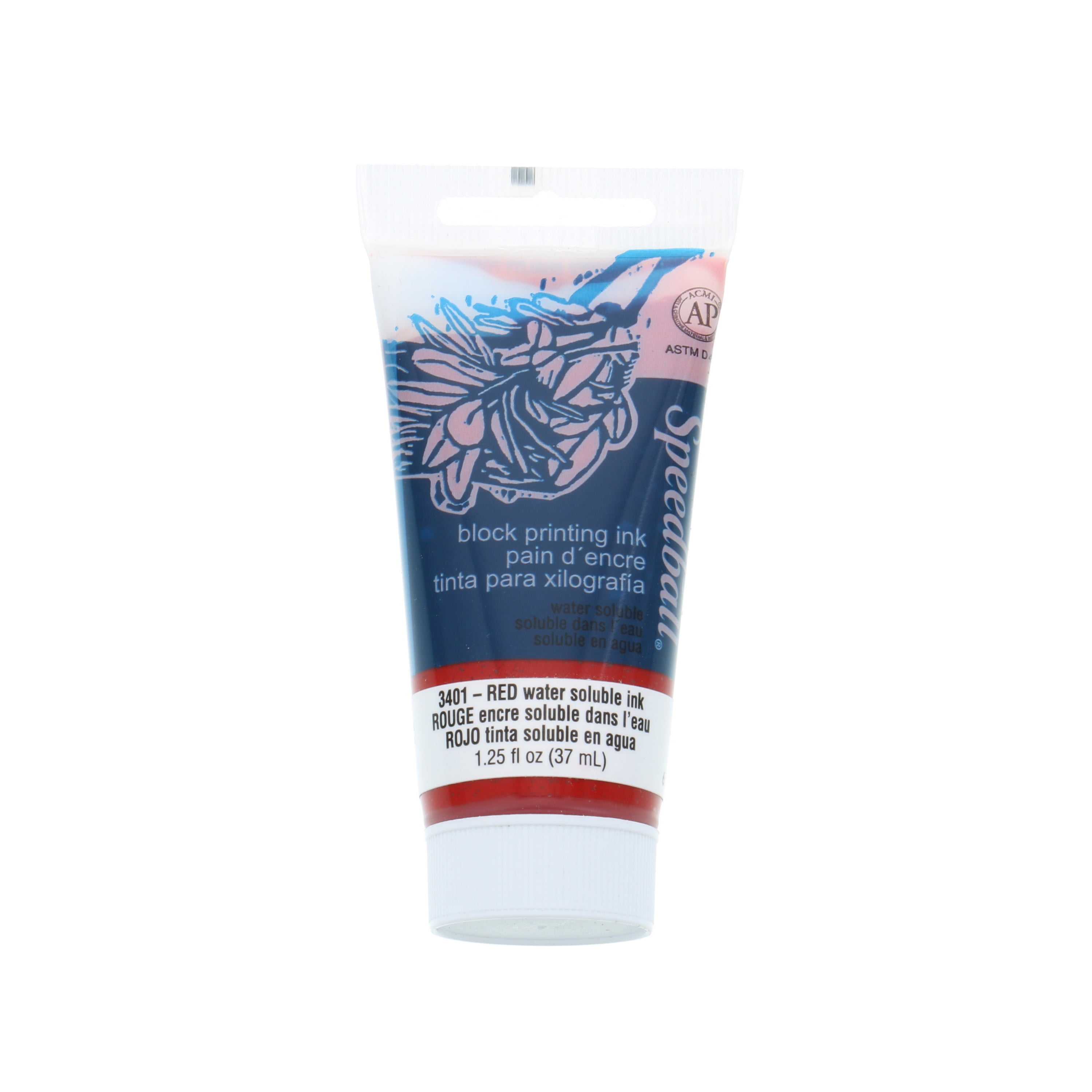 Speedball Block Printing Ink, Water-Based, 1.25 oz., Red - Walmart.com