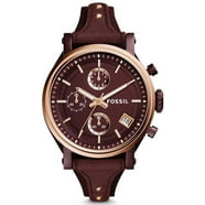 Fossil Women's ES3838 Blue Leather Quartz Fashion Watch - Walmart.com