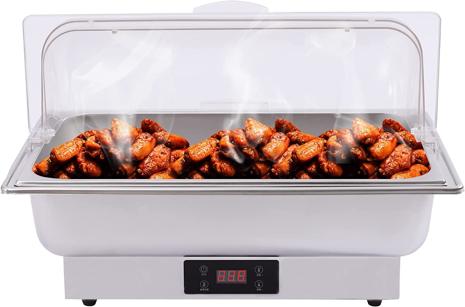MONIPA 600W Roll Top Stainless Steel Chafer Complete Set 14L/ 14QT ...