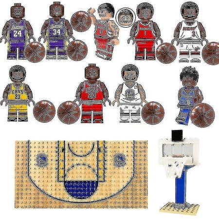 Nba Basketball Building Block Set Basketball Star Kobe Jordan Minifigu ...
