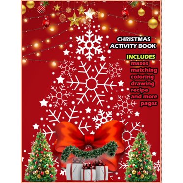 Christmas Scissor Skills : A Fun Cut & Paste Activity Book & Advent ...