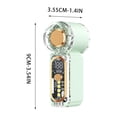 AuroraX Handheld Fan Portable Fan Transparent Design with Night Light ...