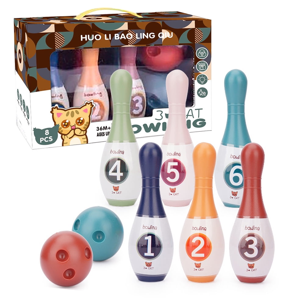 Color Digital Bowling Toy Children'S Bowling Parent-Child Interactive ...