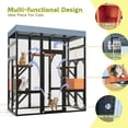 ANYKOON Large Indoor & Outdoor Cat Enclosure Catio with 5 Platforms & 2 ...