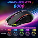 Redragon M910-K Ranger Basic RGB Wired Gaming Mouse 8000 DPI 9 ...
