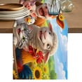 Cartoon Animal Table Runner 13x70 Inch Cow Sheep Horse Pig Kitten ...