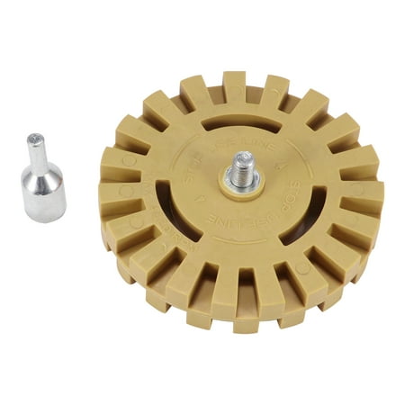 4Inch Rubber Eraser Wheel Pneumatic pinstripes Removal Tool Graphic ...