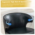 360 Swivel Bar Stools Set of 2, Adjustable Height Kitchen Stools, Oil ...