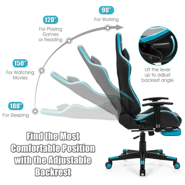 Viscologic strada x high back gaming racing sports 2025 styled home office chair with footrest