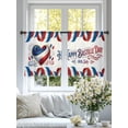Bastille Day Sheer Curtains for Living Room Bedroom July 14 Red Blue ...