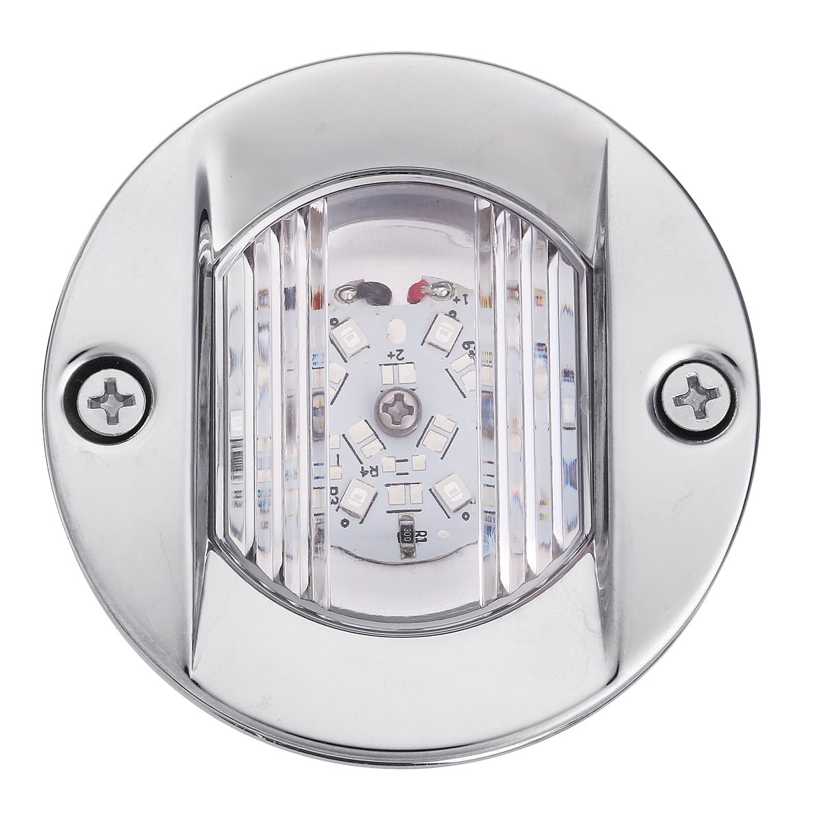 12V LED Marine Boat Yacht Stern Lights Chrome Transom Mount Navigation ...