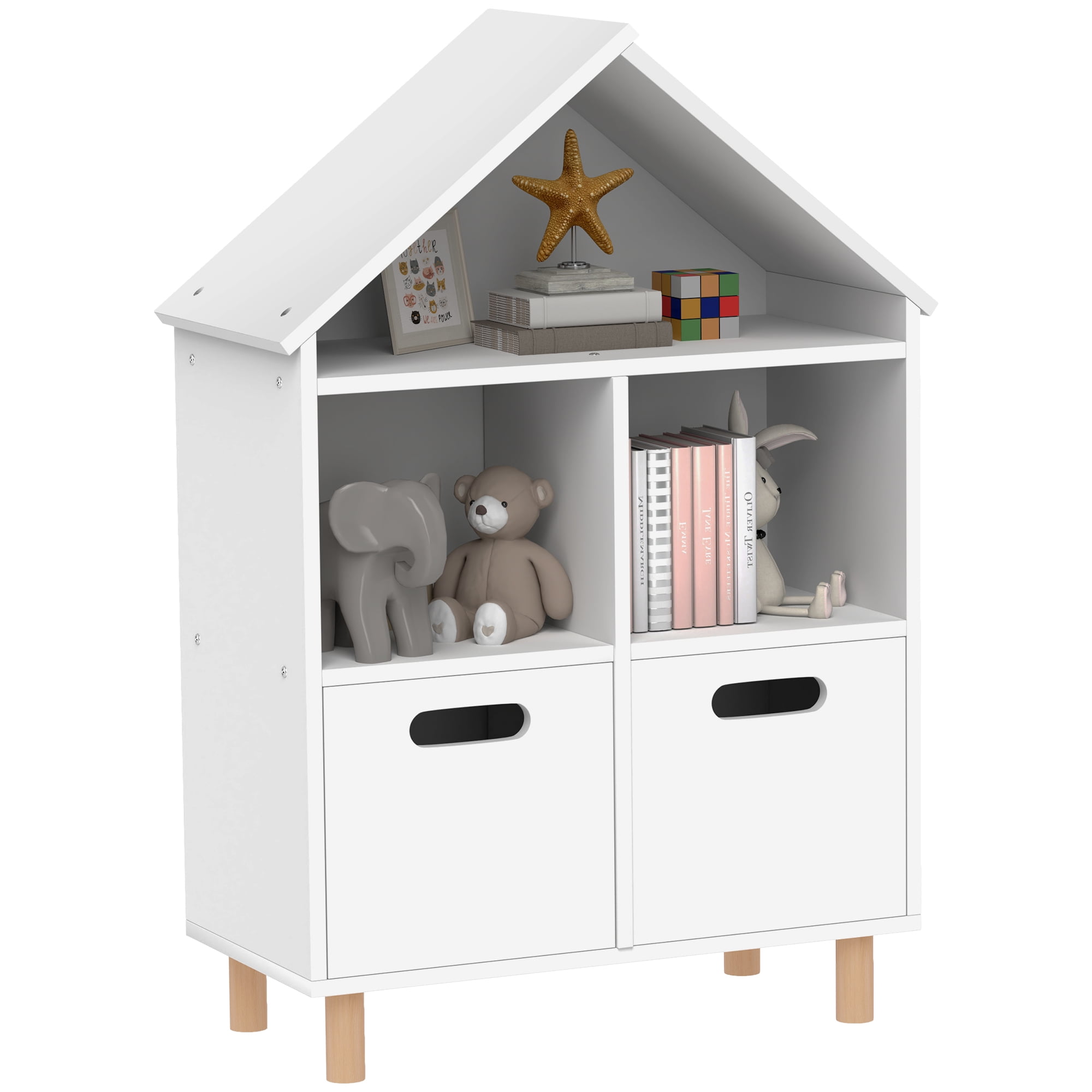 Click here for Qaba 3 Tier Kids Bookshelf With Two Drawers  For B... prices