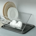 Smart Design Dish Drainer Rack with Sink or Counter Drying Board ...
