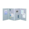 Quartet Show-It! 3-Panel Display System, 6' x 3', Double-sided, Blue ...