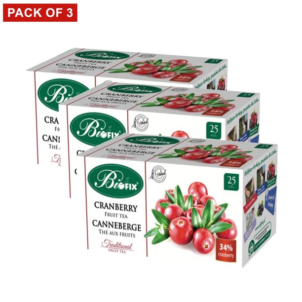 Biofix Classic Cranberry Tea 25x2g (Pack of 3) - Walmart.ca