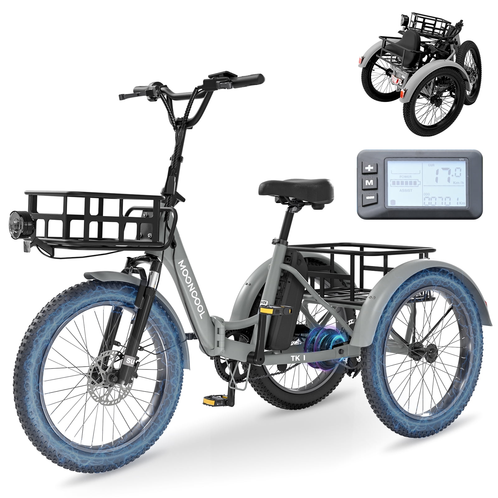 Click here for Mooncool Tk1 Folding Electric Tricycle  750w Motor... prices