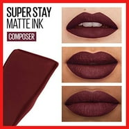 Labial líquido Maybelline SuperStay matte ink 340 exhilarator 5 ml ...