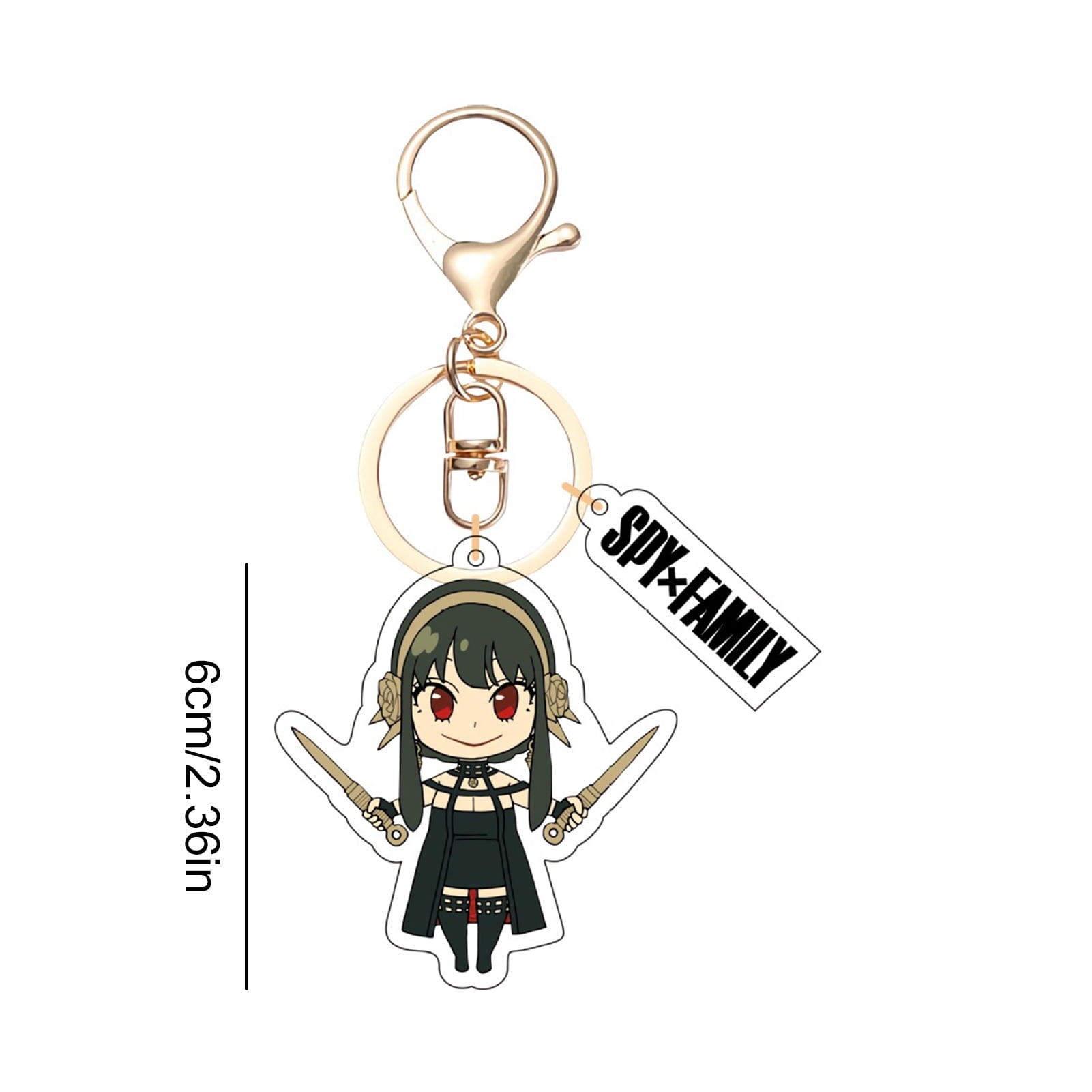 Buy DraggmePartty SPY × FAMILY Keychain Anya Yor Forger Figure Cosplay ...