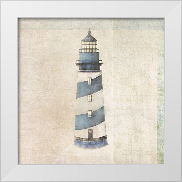 JMB Designs 26x26 White Modern Wood Framed Museum Art Print Titled ...