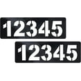 CURBZEE Custom Address Number Stencil, 8 inch Numbers Peel and Stick Thick Vinyl Sticker for ...