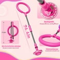 beefunni Skip Ball Toy with Counter, Pink Ankle Bounce Ball for Kids 5 ...