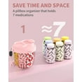 Pill Organizer with 7 Compartments, Pill Box Case for Holding 7 ...
