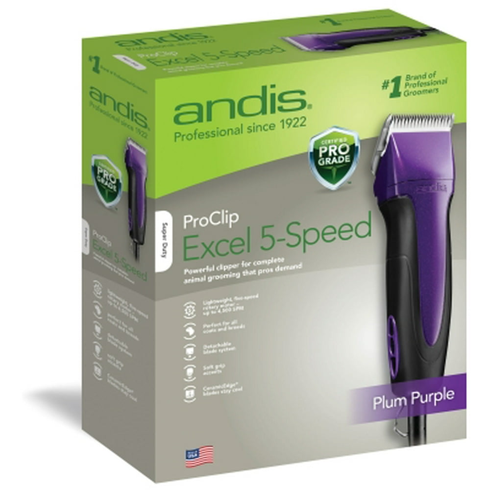 Andis ProClip Excel SMC Polymer 5-Speed Detachable Blade Clipper ...