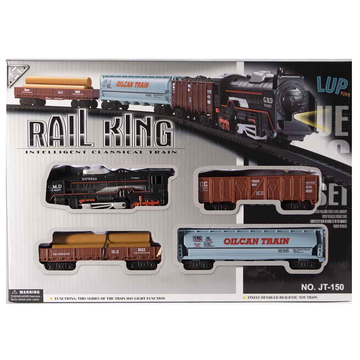 Tren de Juguete Luptoys Rail-King Intelligent Classical Niños Cargas ...