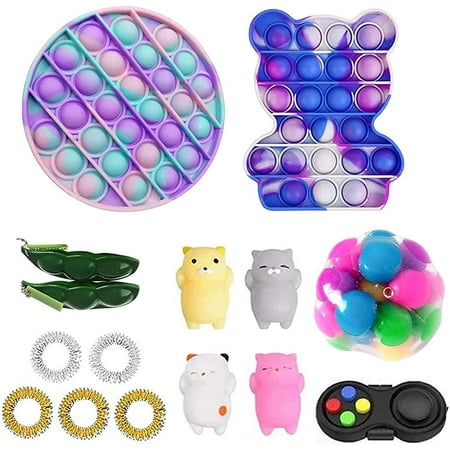 Fidget Toys 30 Packs for Adult & Kids, Tik Tok Fidget Box with Push Pop ...