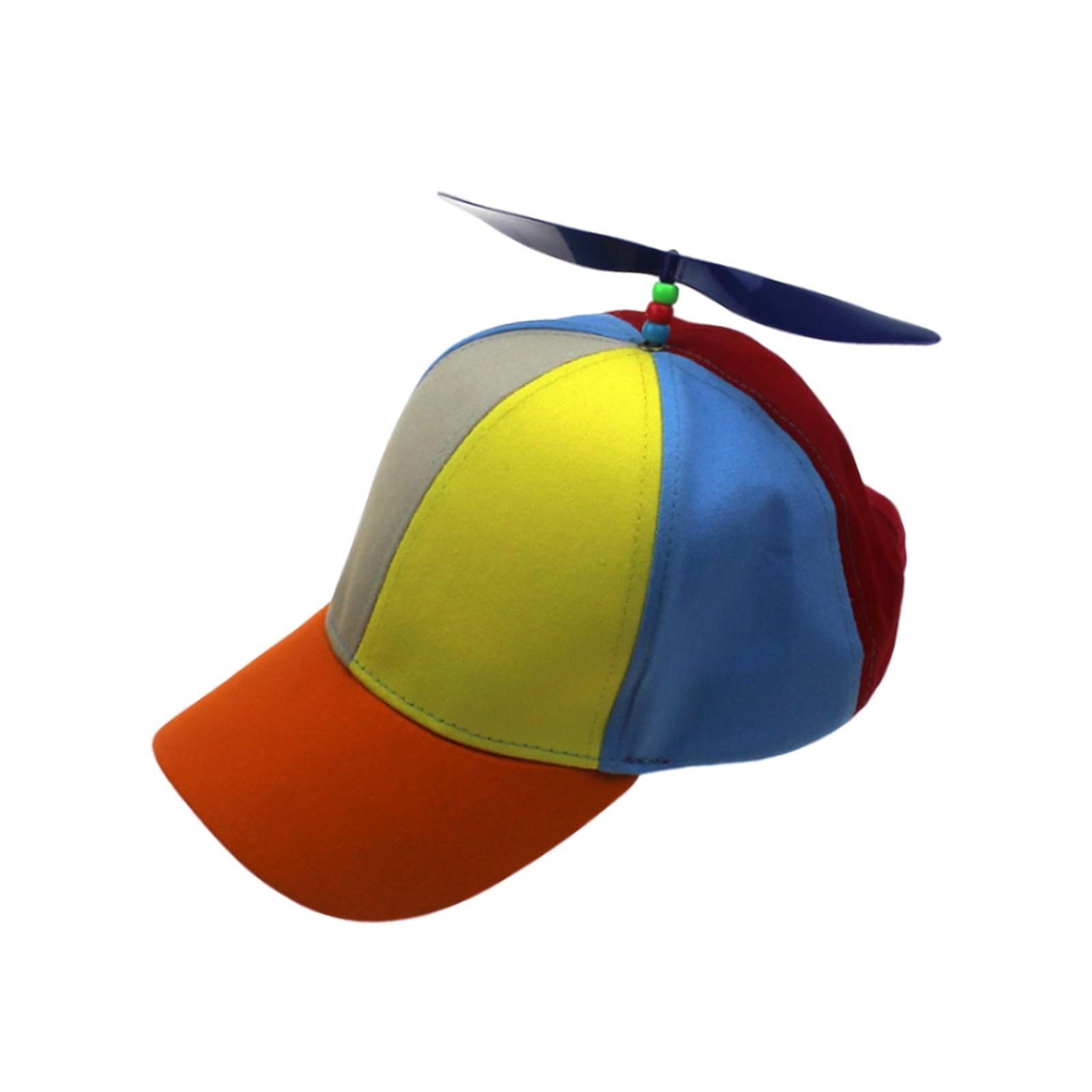 Funny Detachable Helicopter Cap for Casual Fancy Dress Blue Propeller ...