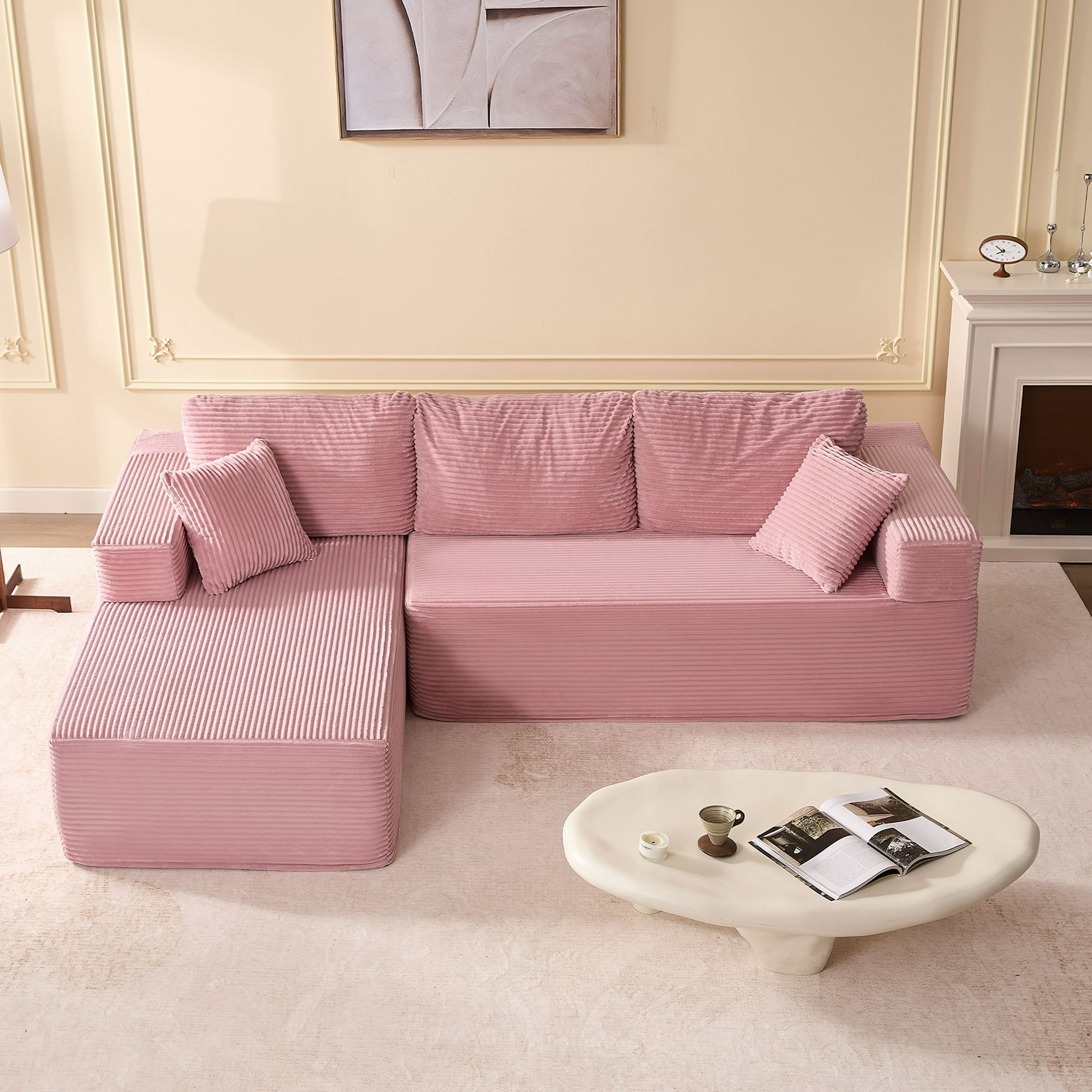 Click here for Bigsyy Modern Style 107 Inches Boneless Couch  Mod... prices