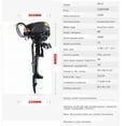 5HP 48V HANGKAI Electric Outboard Trolling Motor Boat Short Shaft Engine 1200W - Walmart.com