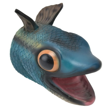 Fish Hand Puppet Toy, Soft Vinyl Flexible Fish Head Puppet For ...